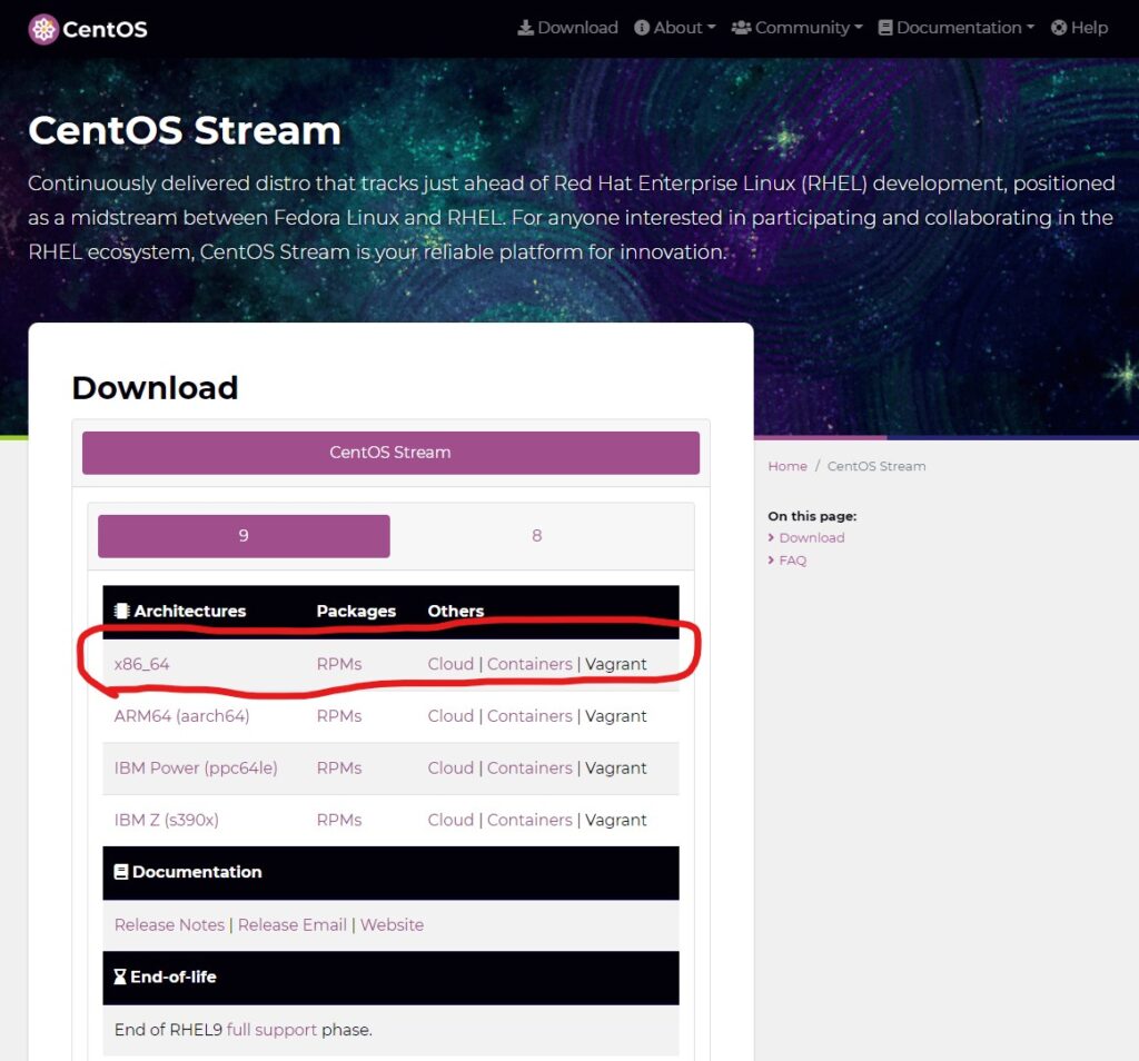 CentOS Stream9 USB インストール – PC技術者の「あっ！」